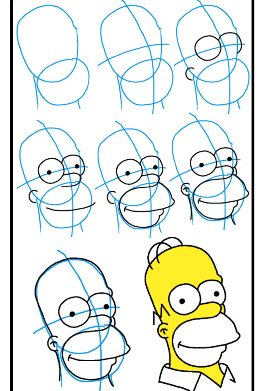 Cómo Dibujar a Homero Simpson - Imágenes Y Consejos - PracticArte