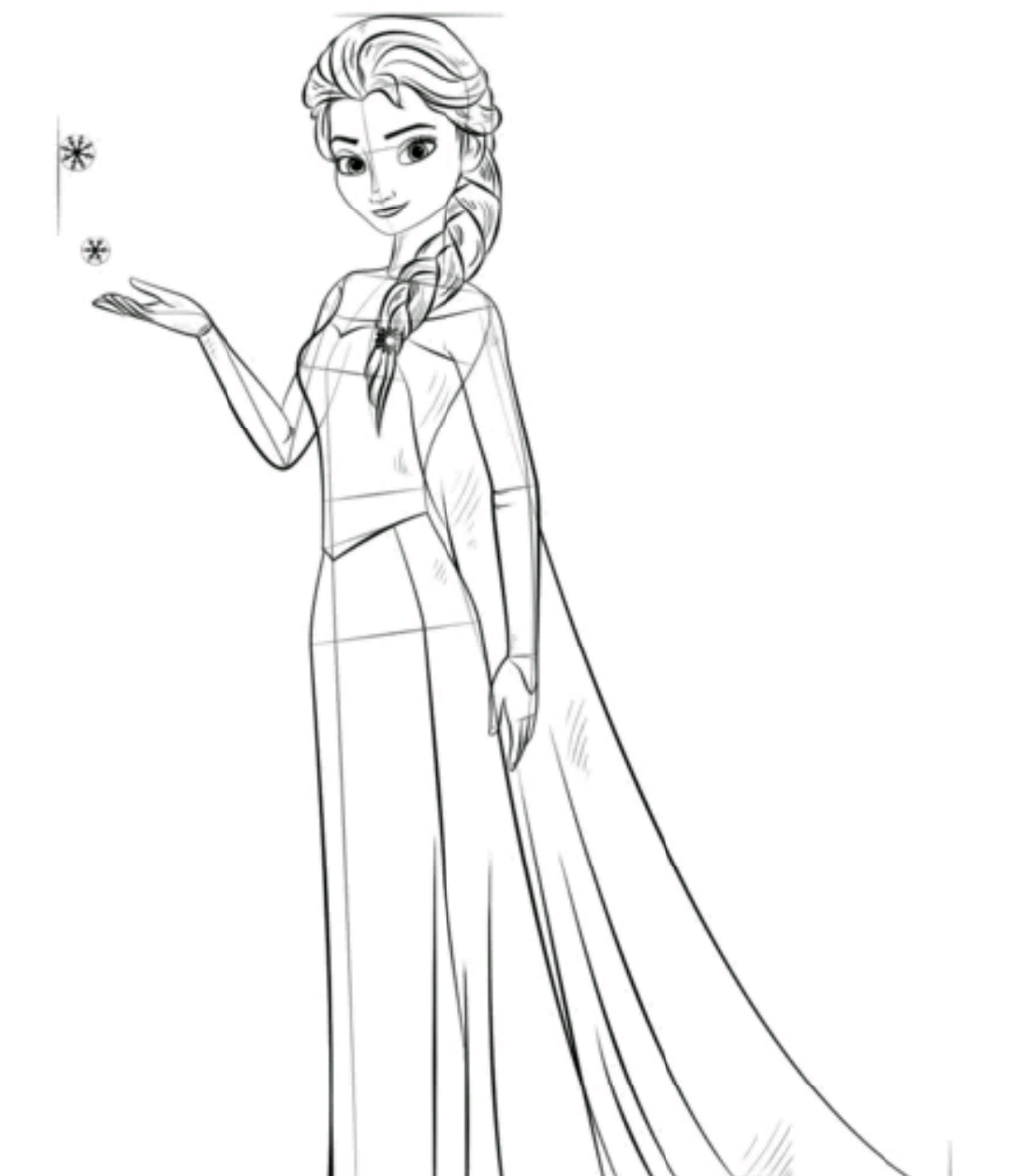 Cómo Dibujar a Elsa de Frozen - Imágenes Y Consejos - PracticArte